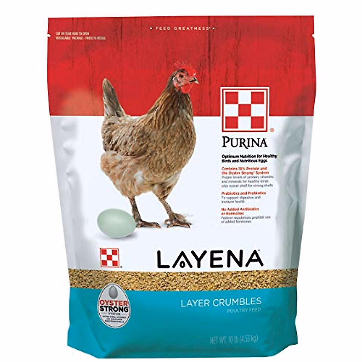 Purina Layena | Nutritionally Complete Layer Hen Feed Crumbles | 10 Pound (10 lb) Bag