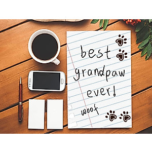 Spercy Cute Father’s Day Card from Dog to Grandpa, Dog Grandpa Birthday Card, Funny Grandpa Birthday Card, Best Grandpaw Ever