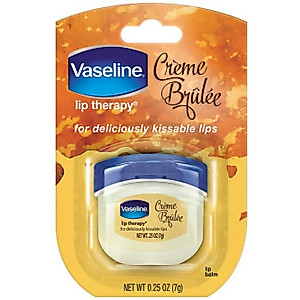 Vaseline Lip Therapy Lip Balm, Creme Brulee 0.25 oz (Pack of 12)