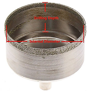 JINGLING 63mm 2-1/2" inch Diamond Drill Bit Tile Hole Saw for Glass Ceramic Stone