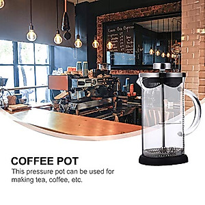 Hemoton Espresso Machine Portable Stove Stainless Steel Coffee Pot Espresso Maker Coffee Maker Glass Tea Kettle for Camping Stovetop 350ml Espresso Machine Portable Stove