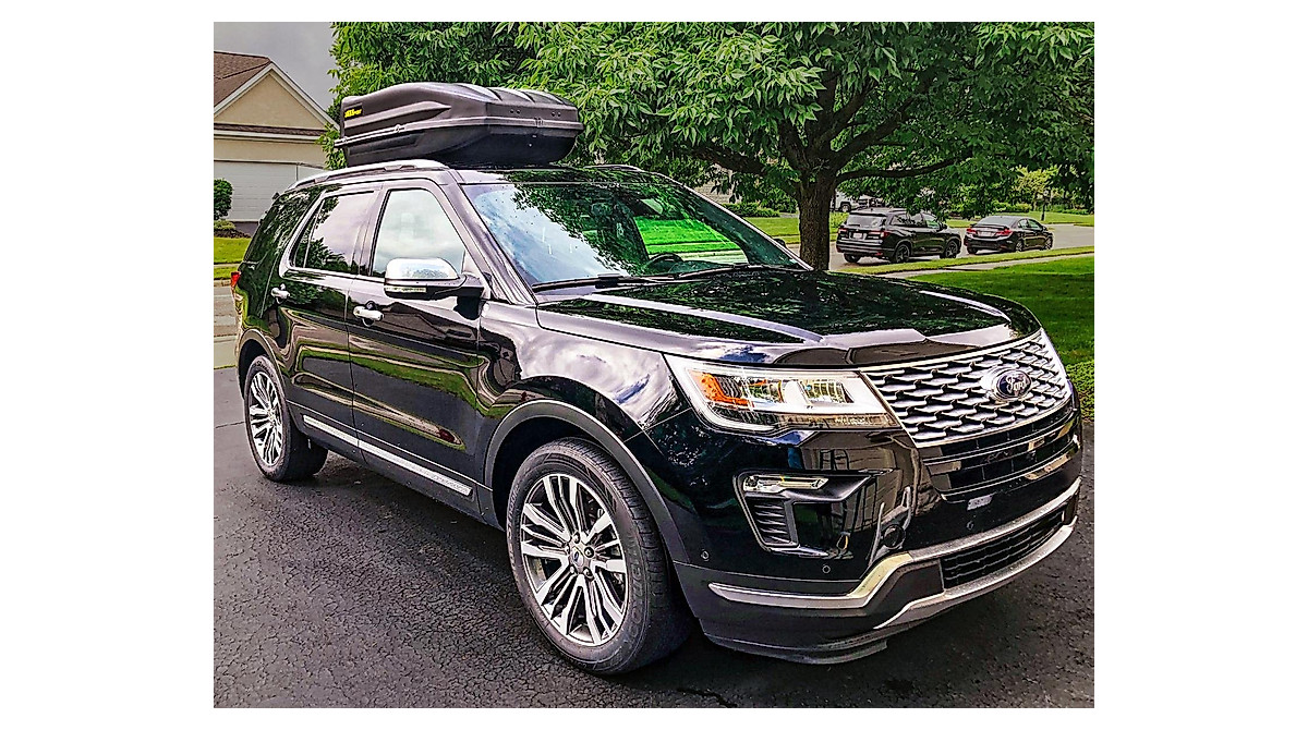 JEGS Rooftop Cargo Carrier - 18 Cubic Ft Weatherproof Rack