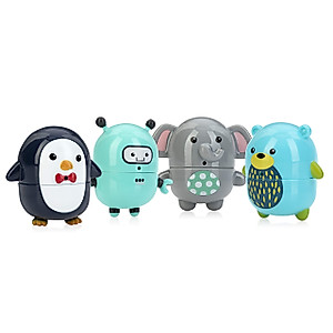 Nuby Silly Squirts Bath Toys, Easy to Clean Children's Bath Toy, Bear and Elephant