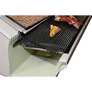 6" Small Hole Speed Screen / 6" Gutter Guard / 6" Gutter Protection Powder-coated Black (100ft/box)
