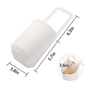 Stroller Organizer with Cup Holder, Universal Stroller Cup Holder for Wheelchair, Plus Size, Measures 12"x 3.6"x 3.8", Suitable for Camping Chair, Lawn Chair, Bike, Treadmill, Bathroom - Milky White