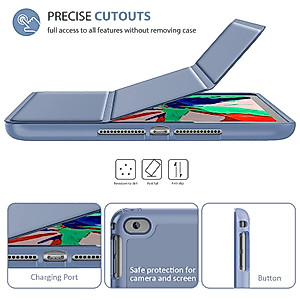 Gahwa iPad 9.7 Case 2018 iPad 6th Generation/ 2017 iPad 5th Generation/iPad Air 2/iPad Air Case - Ultra Slim Lightweight Stand Case with Auto Wake/Sleep Slim Smart Cover for iPad 9.7 Inch(Lavender)