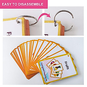 Richardy 45PCS/Set Daily Routines Kids Gifts English Flash Cards Pocket Card Educational Learning Toys for Children Pre-School Educational