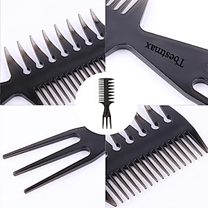 Hair Comb Styling Set Tail Combs Double Side Brushes Afro Pick Pik Comb African American Hair Brush Barber Accessories