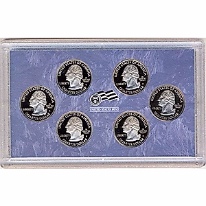 2009 S District of Columbia and 5 US Territories Quarters Proof Set - 6 coins - Quarter US Mint GEM Proof No Box or COA