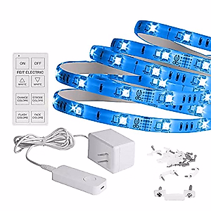 Feit Electric TAPE16/RGBW/AG/RP 100 Watt Equivalent WiFi Dimmable, No Hub Required, Alexa or Google Assistant LED Smart Light Tape Strips