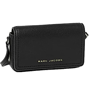 Marc Jacobs H107L01FA21 Groove Black With Gold Hardware Pebbled Leather Women's Mini Shoulder Bag