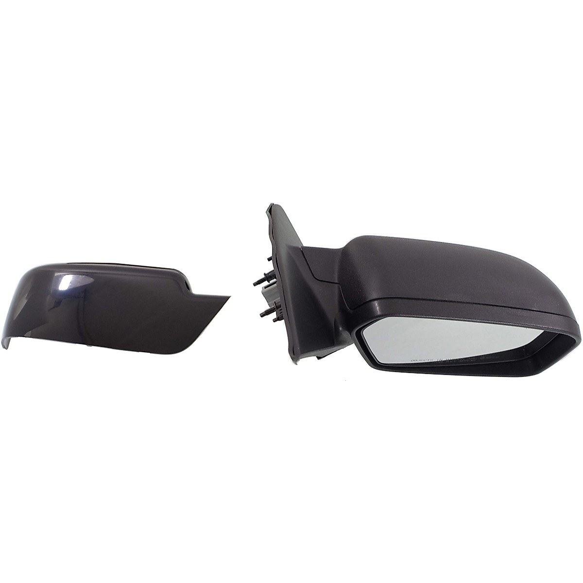 Kool Vue Right Power Heated Door Mirror Compatible With Ford Fusion 2006-2012 With Puddle Lamp with 2 Caps