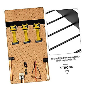 ABOOFAN Carbon Steel Storage Rack Garage Storage Rack Carbon Steel Tool Holder Black Wall Hanging Rack