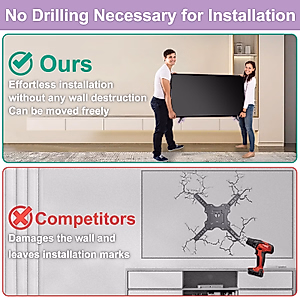 (Upgraded Version) TV Stand Base for TCL Roku TV Legs, Replacement for TCL 32" 40" 43" 49" 50" 55" 65" 32S359 32S355 40S355 43S455 50S525 55S435 65S455 Roku TV Legs Replacement for TCL TV with Screws