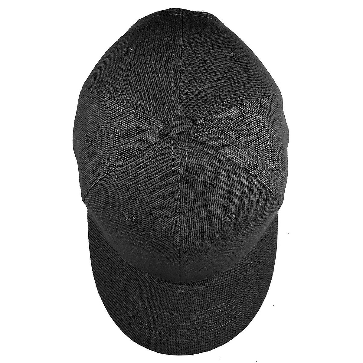 TZ Promise 12 Pack Wholesale Unisex Plain Solid Color Adjustable Baseball Caps Hats (Black)