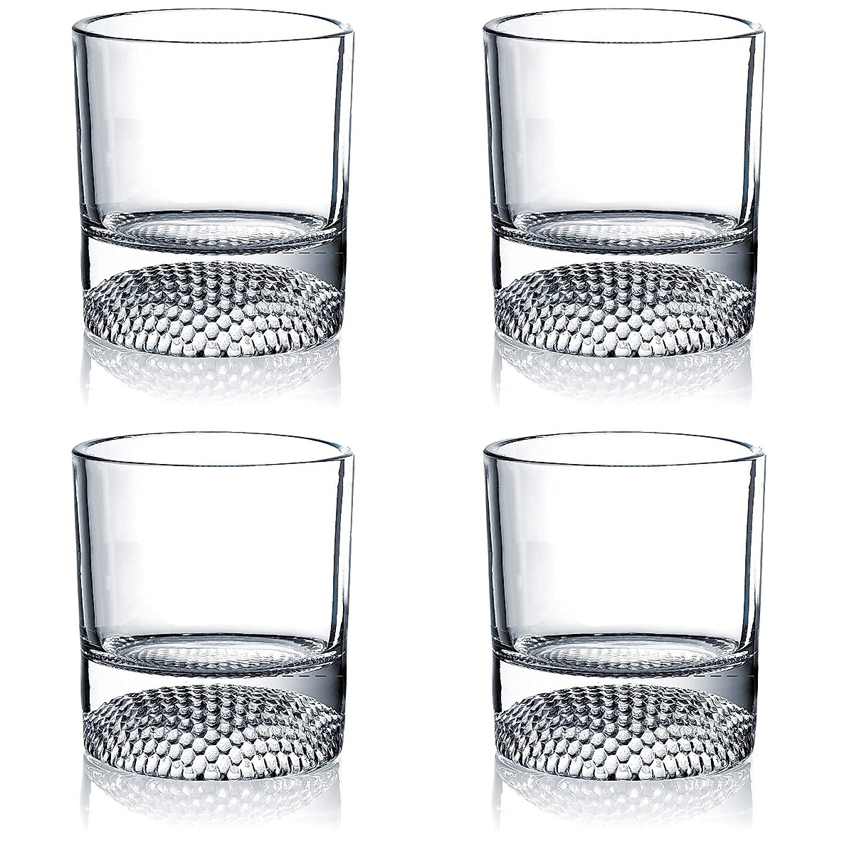 The Wine Savant Golf Ball Whiskey Glasses Set of 2-8oz Golf Gifts - Unique Whiskey Golf Glasses Set - Golf Gifts For Men & Women - Gifts for Golfers Golf Accessories Golf Ball Glasses (4 pack)