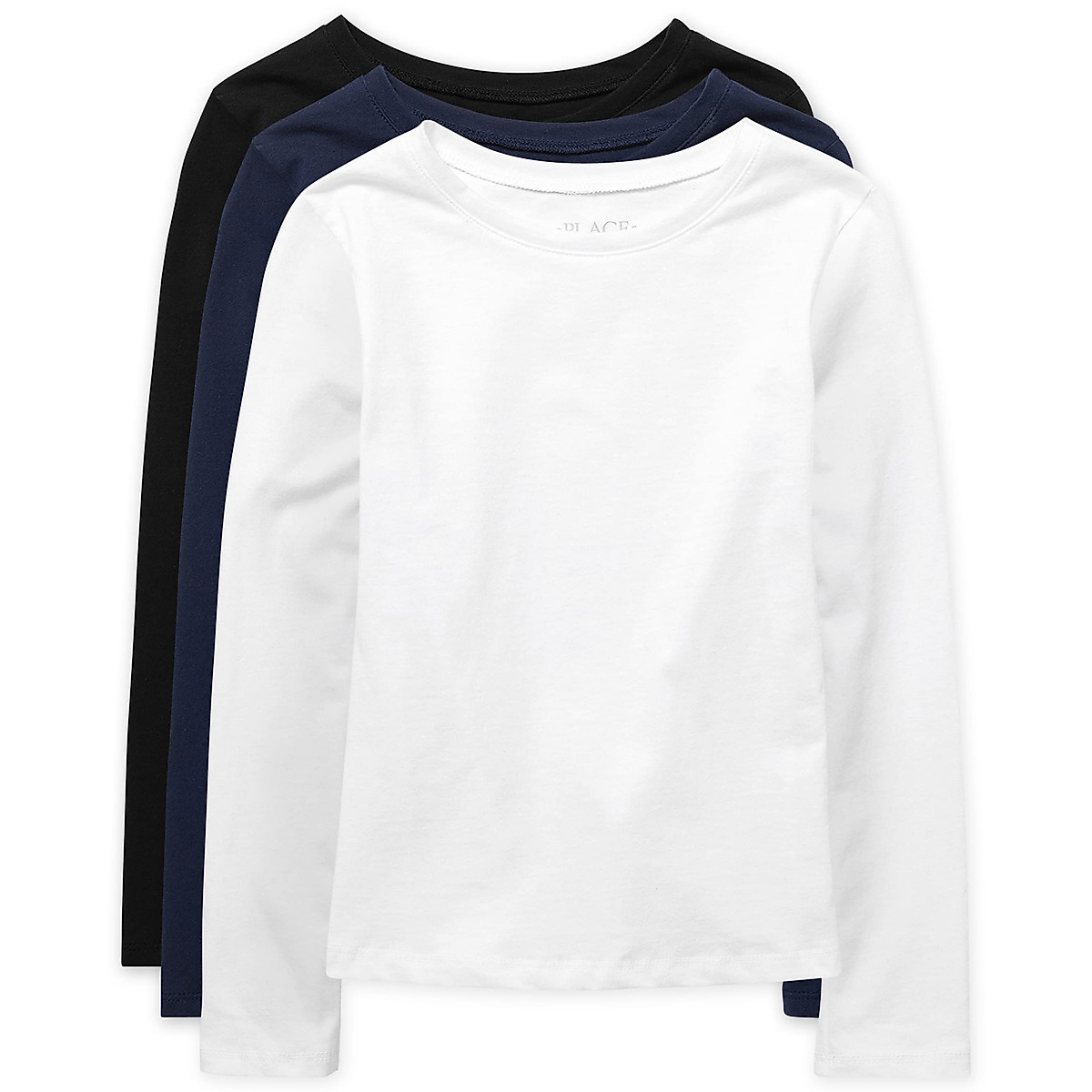 The Children's Place,Girls Basic Layering Tee 3-Pack,Multi CLR,M (7/8)