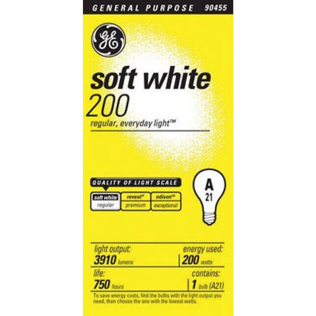 200-Watt Soft White Light Bulb