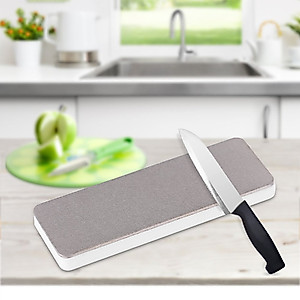 Mini Double Sided Sharpening Stone ArtificialCeramic Whetstone Knife Sharpener Tool for Home Kitchen