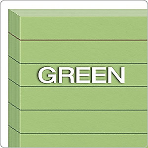 Oxford Ruled Color Index Cards, 3" x 5", Green, 100 Per Pack (7321 GRE)