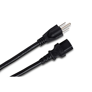 Hosa PWC-408 IEC C13 to NEMA 5-15P Power Cord, 8 Feet