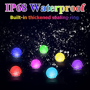 Floating Pool Lights,Rechargeable LED Color Changing Pool Lights That Float,3 Inch LED Pool Light with Remote & Hook for Swimming Pool Pond Spa Bath Garden,Hot Tub Accessories,Pool Party Decorations