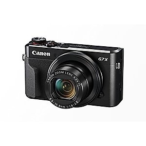 Canon PowerShot Digital Camera [G7 X Mark II] with Wi-Fi & NFC, LCD Screen, and 1-inch Sensor - Black, 100-1066C001