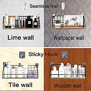 RANYUBIN Floating Shelves Wall Mounted, Rustic Wood Storage Set of 3 for Picture Frames, Collectibles, Decorative Items, Great for Living Room, Office, Bedroom, Bathroom, Kitchen etc