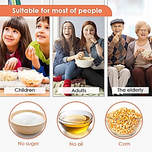 Popcorn Machine High Popping Rate, 3.5 Quarts, 1200w, 2 Min Fast Popping Air Popper Popcorn Maker, No Oil, BPA-Free, Food Safe Mini Popcorn Machine with ETL Certified, Popcorn Poppers for Home