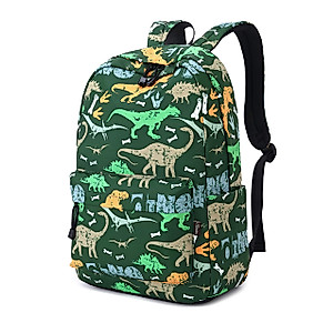 Acmebon Cute Dinosaur Children School Backpack for Boy and Girl Green