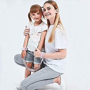 Anti Lost Wrist Link Safety Wrist Link for Toddlers, Reflective Child Walking Harness Rope Leash for Babies & Kids (Purple)