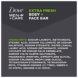 Dove Men + Care Extra Fresh bar Soap (14/4 Oz Net Wt 56 Oz),, ()