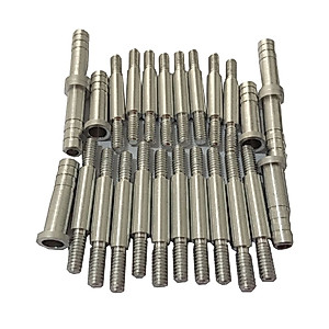 JIEXI HWYP Archery Compound Bow Aluminum Arrow Insert Connector for ID 6.0mm Shaft Pack of 50