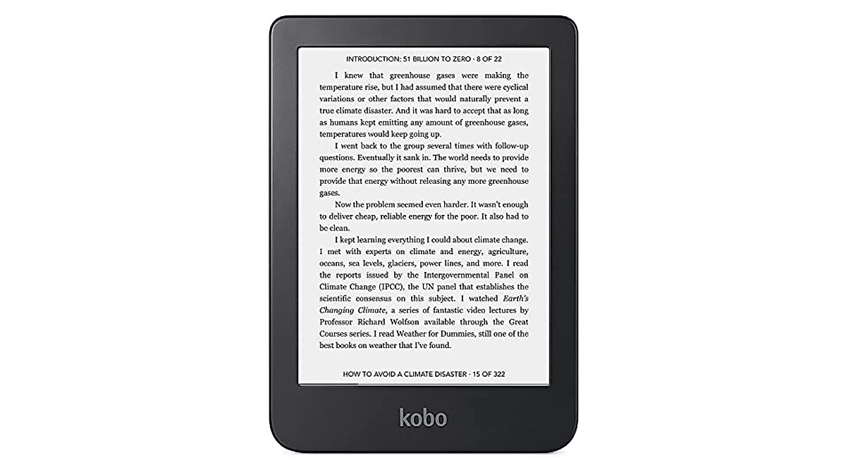 Kobo Clara 2E E-Reader - Waterproof, Green & Compact Portable