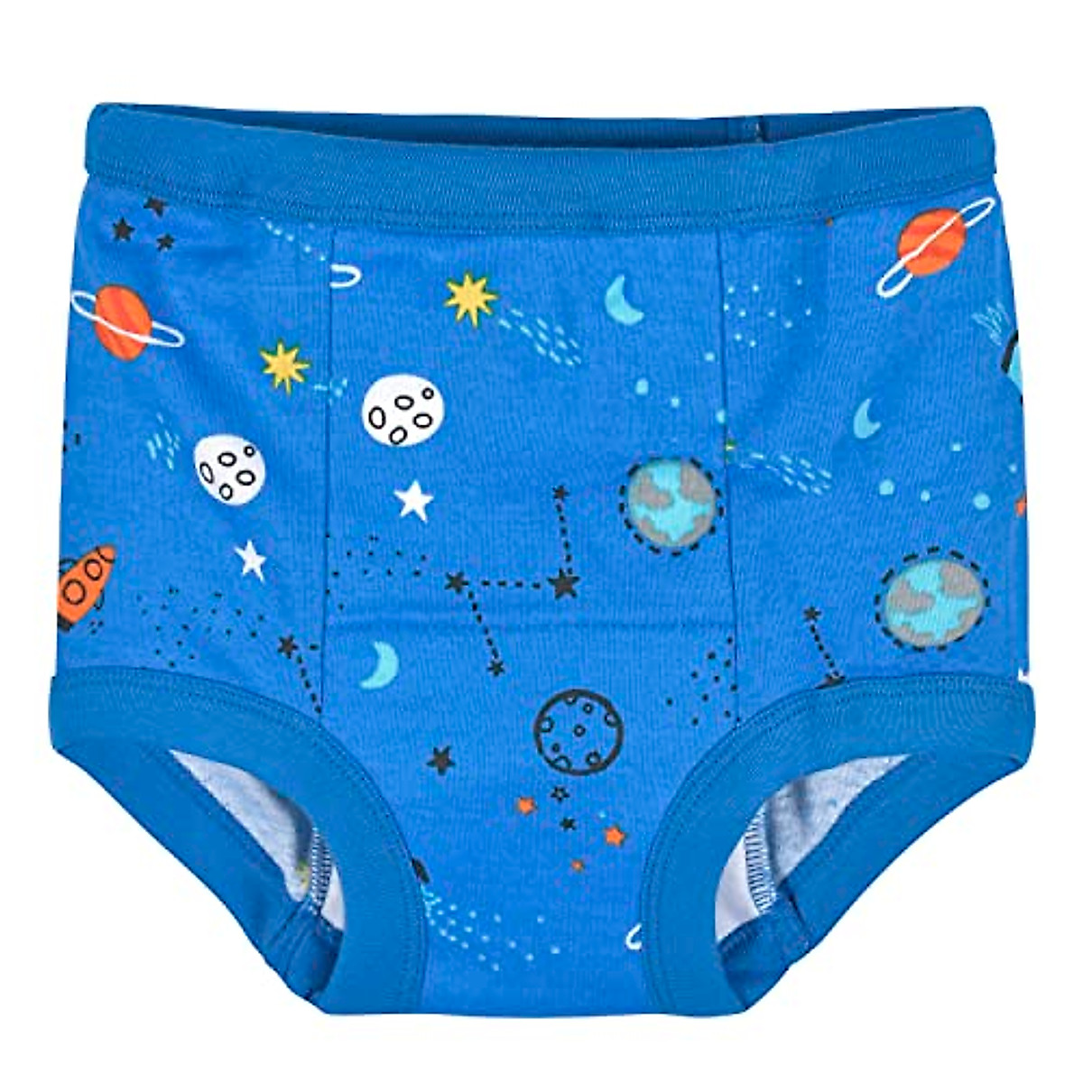 Gerber Baby Boys Infant Toddler 4 Pack Potty Training Pants Underwear Space Blue and Black 3T