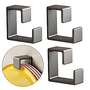 JISADER 3 Pieces Basin Storage Rack Washbasin Stand Bath Towel Kitchen Storage Rack Holder Shower Washbasin Hook Washbasin Rack, Grey