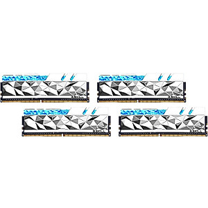 G.SKILL Trident Z Royal Elite Series (Intel XMP) DDR4 RAM 64GB (4x16GB) 3600MT/s CL16-19-19-39 1.35V Desktop Computer Memory UDIMM - Silver (F4-3600C16Q-64GTESC)