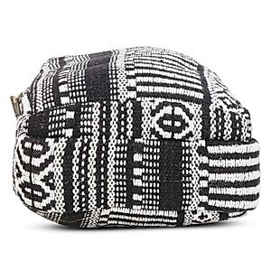 Suman Enterprises Hemp Sling Backpack- Hemp Cross body Bag- Hemp Shoulder Backpack Adjustable Strap for Men & Women (Black & White)