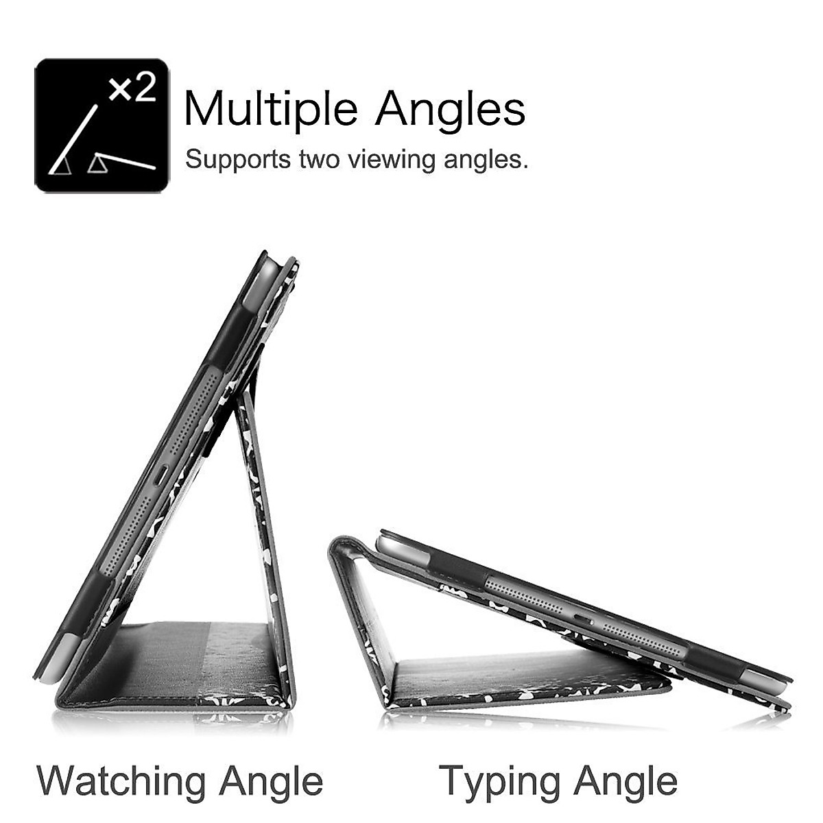 Fintie Folio Case for iPad Mini 3, Mini 1/2 - Slim Fit Case Smart Stand Cover Auto Sleep/Wake Feature, Composition Book Black