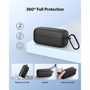 EarFun Free Pro 3 Noise Cancelling Wireless Earbuds, Snapdragon Sound, Qualcomm aptX™ Adaptive, 6 Mics ENC, Bluetooth 5.3 Earbuds Free Pro 3 Protective Case Cover