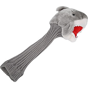 Golf Club Head Cover, Adorable Shark Head Shape Plush Cloth Golf Wood Driver Head Cover