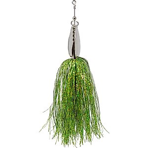 Tooth Shield Tackle Chubby Musky Bucktail (Chartreuse) Muskie Pike Double 8 Inline Spinner Musky Lures Baits Tackle