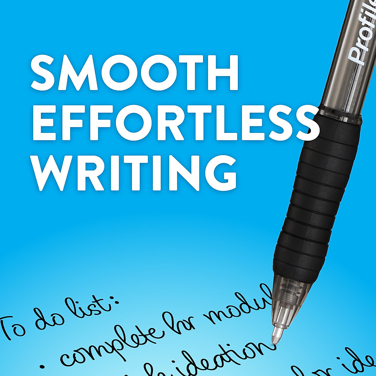 Paper Mate Profile Retractable Ballpoint Pens, Bold (1.4mm), Assorted Colors, 12 Count