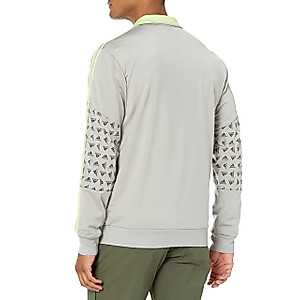 adidas Men's Warm-Up Tricot Regular Badge of Sport Track Jacket, Solid Grey, Large