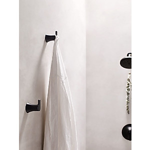 Moen Doux Matte Black Single Robe Hook, YB0203BL