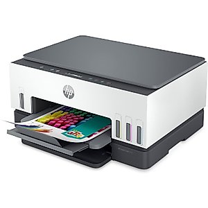 HP Smart -Tank 6001 Wireless All-in-One Printer, Mobile Print, Scan, Copy - 2H0B9A (Renewed)