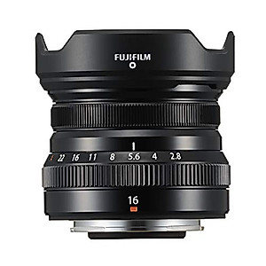 Fujinon XF16mm F2.8 R Weather Resistant Lens, Black