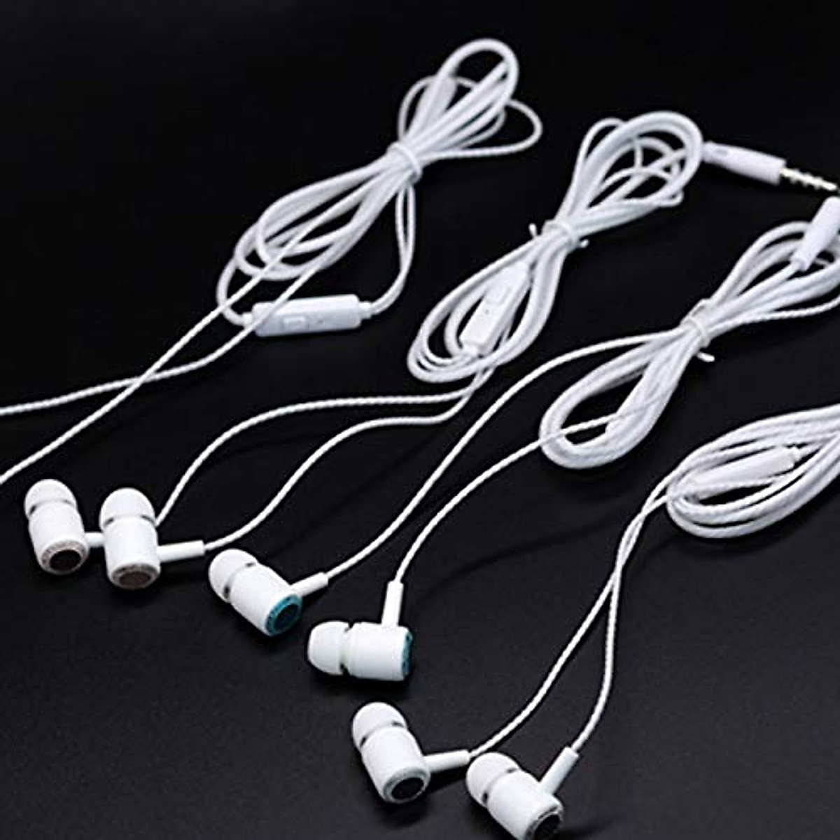 OCUhome Earbuds, Earbud Headphones with Microphone, H002 Dynamic HiFi Stereo in-Ear Sport Earphone Heavy Bass Earbuds Compatible with Various Mobile Phones Golden