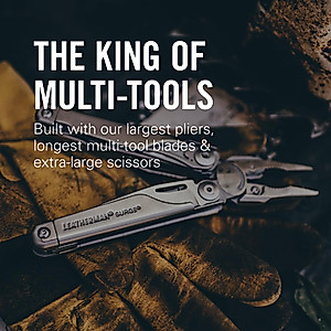 LEATHERMAN, Surge, 21-in-1 Heavy-Duty Multi-tool for Work, Home, Garden, DIY & Auto, Black with Premium Nylon Sheath