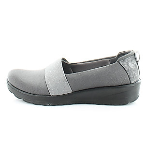 BZees Womens Gracie Slip On Granite Grey 9 M